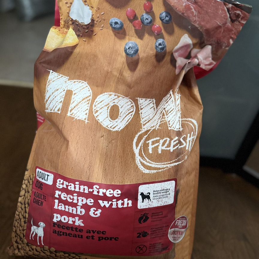 Корм для собак now fresh