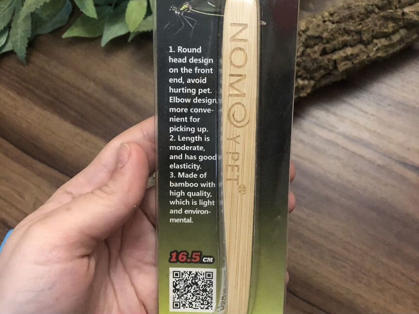 Пинцет бамбуковый для рептилий