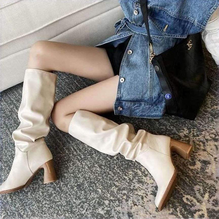 Женские сапоги трубы taoffen