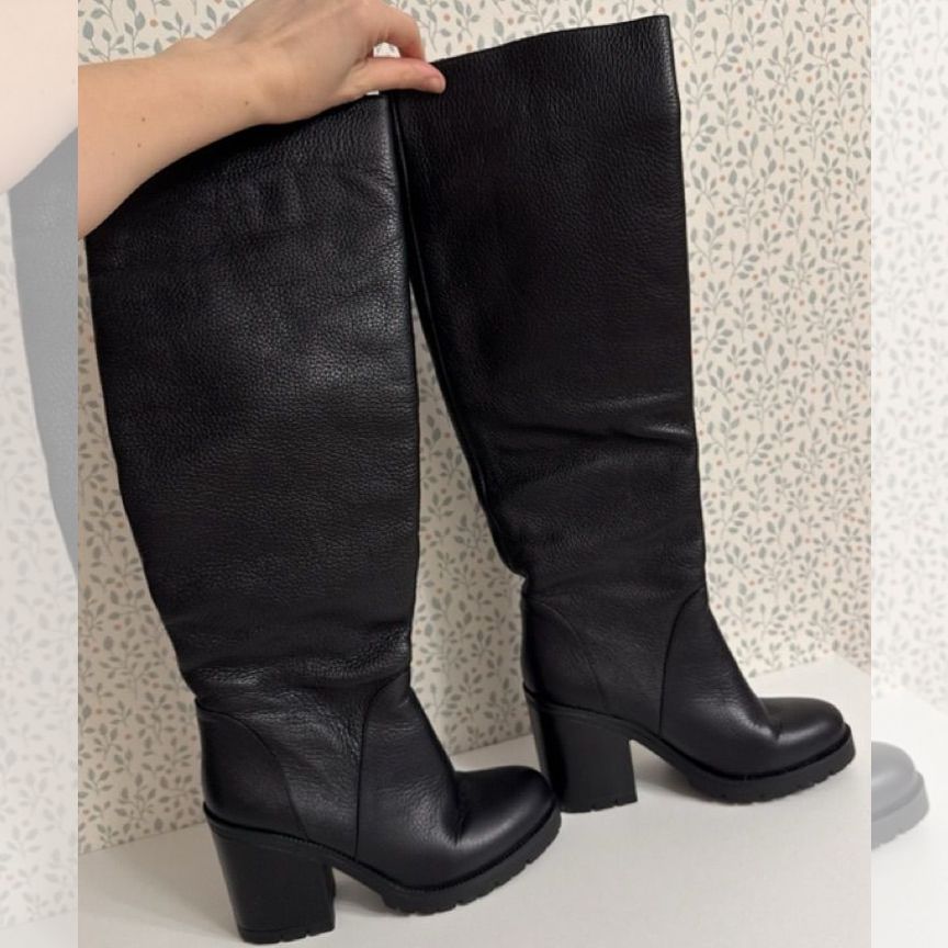 Сапоги женские ботфорты 38 еврозима