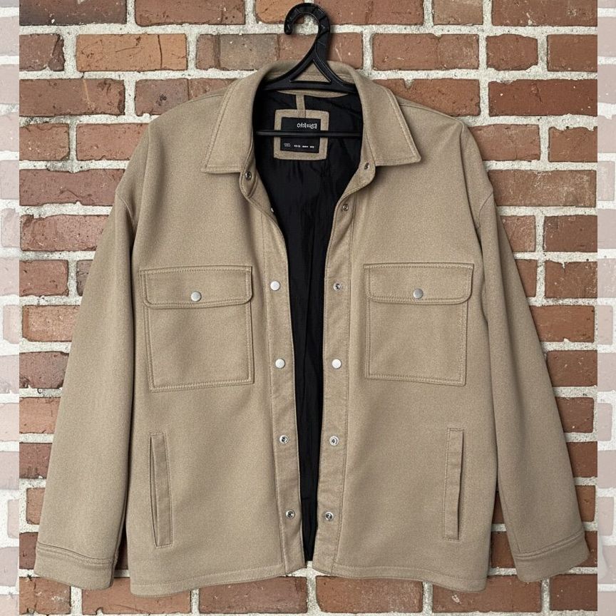 Флисовая куртка-рубашка Bershka