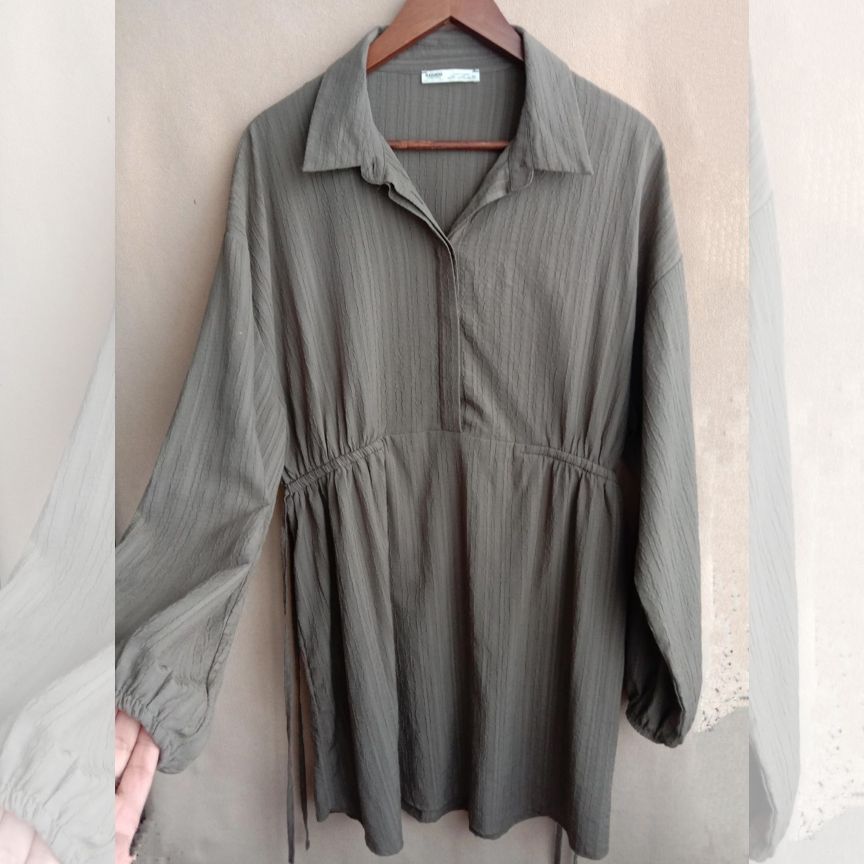 Платье рубашка Pull &Bear с завязками 48-50