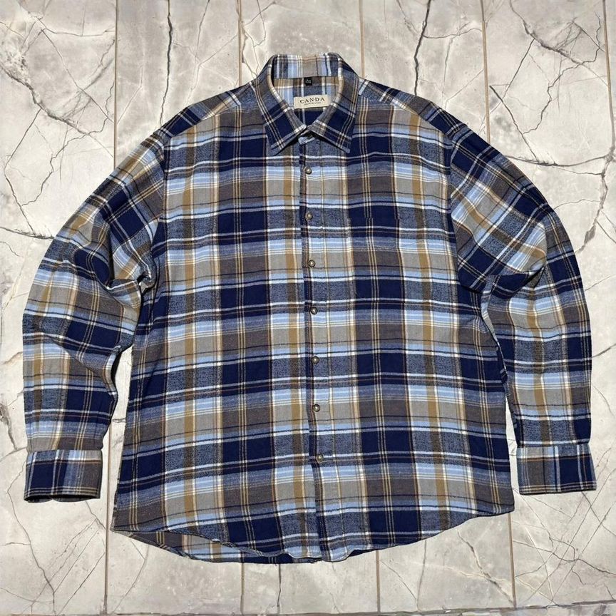 Винтажная фланелевая рубашка Canda C&A Оригинал