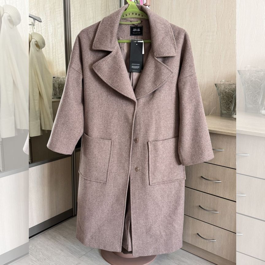 Пальто женское 44р Снежная королева шерсть