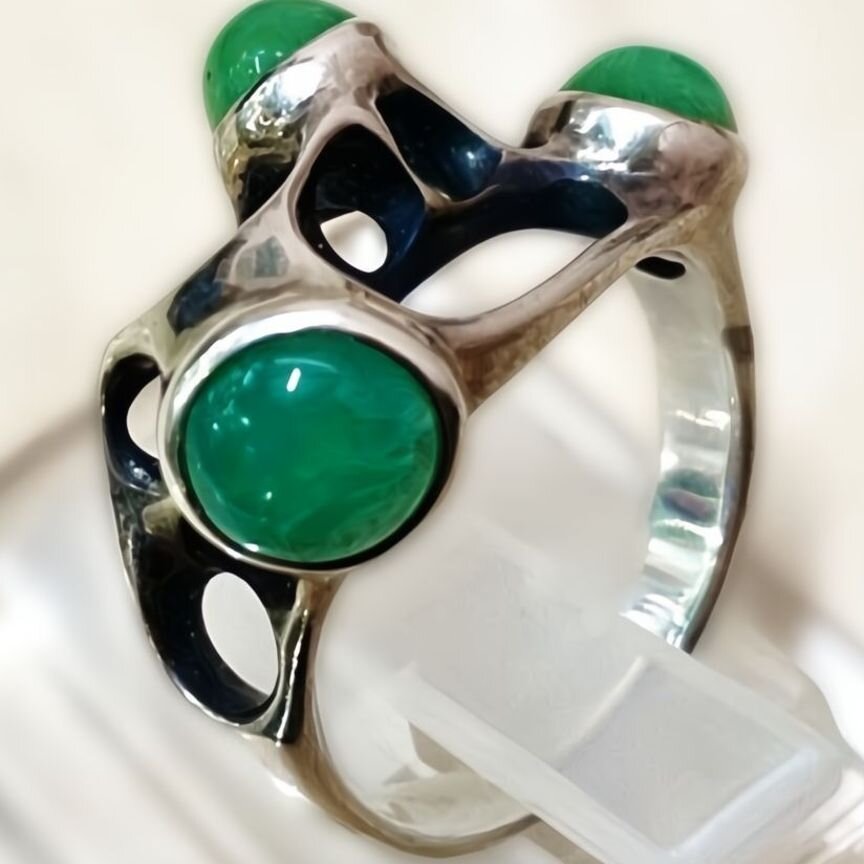 Кольцо с Хризопразом